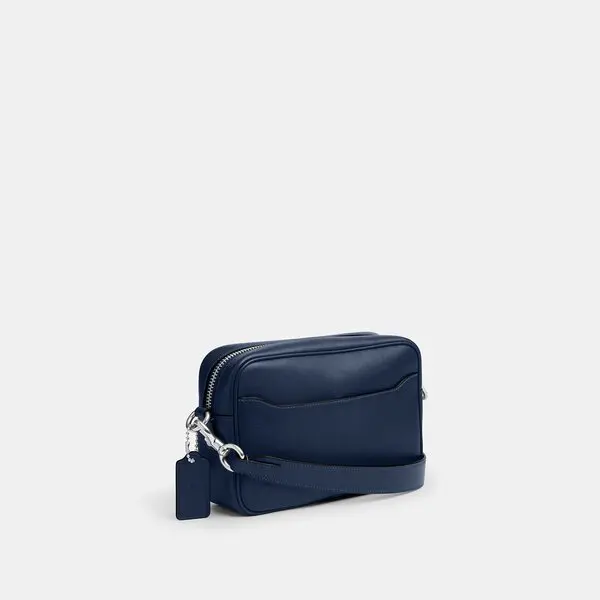 COACH ネイビー ボディバッグ 2ポケット Coach Double Zip Crossbody | Brixton Baker