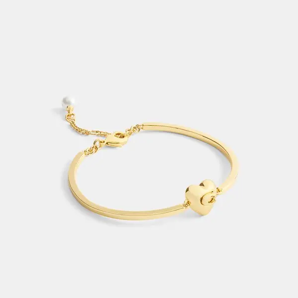 Coach Signature Heart Charm Bracelet - Gold