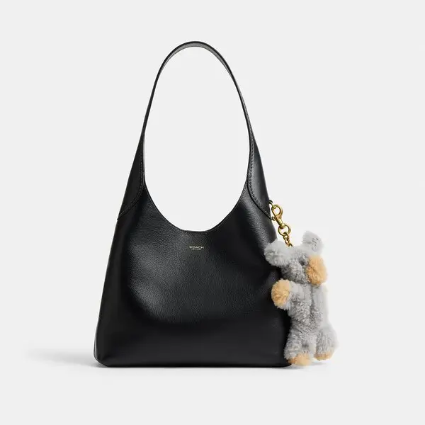 COACH Fuzzy Shearling Bag Charm