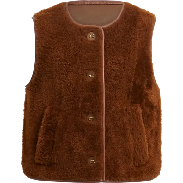 COACH Shearling Vest