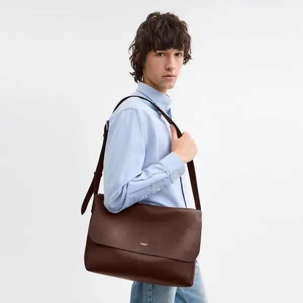 COACH Ludlow Leather Messenger Bag - Maple