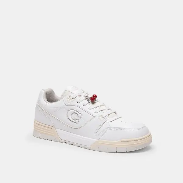 COACH Small Cherry Shoe Charm - Silver/red