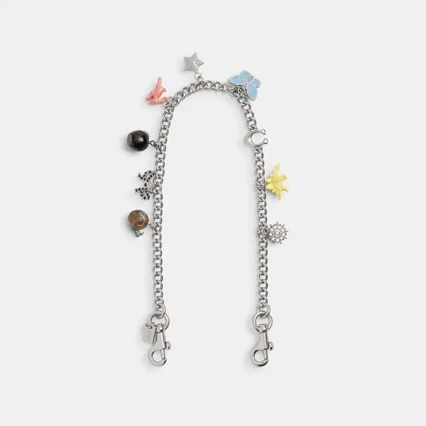 COACH Chain Strap With Charms - Silver/multi