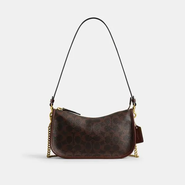 COACH Waverly Bag In Signature Canvas - Brass/maple