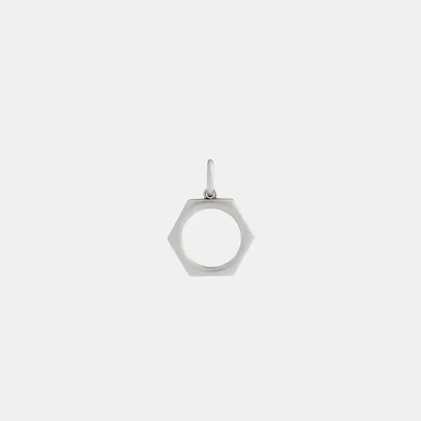 COACH Hex Nut Single Earring