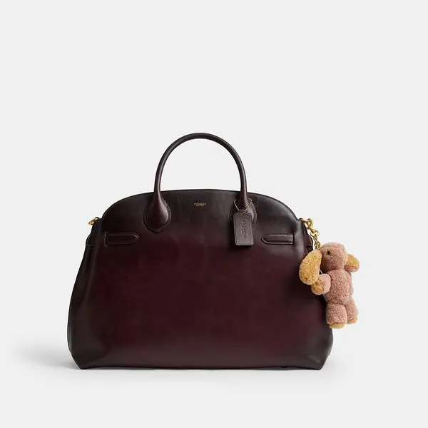 COACH Floppy Bag Charm In Shearling