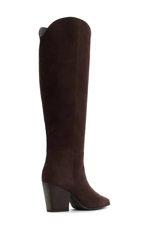 Aldo Kaely Knee High Boots - Dark Brown