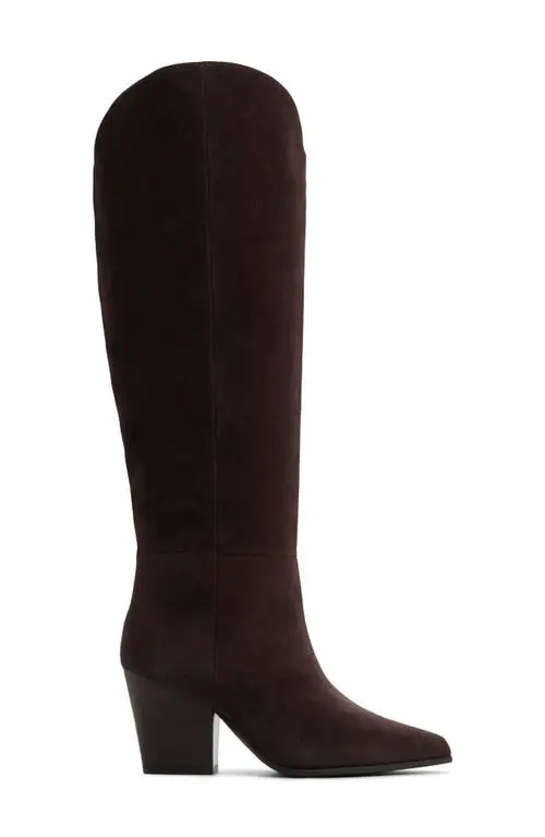 Aldo Kaely Knee High Boots - Dark Brown