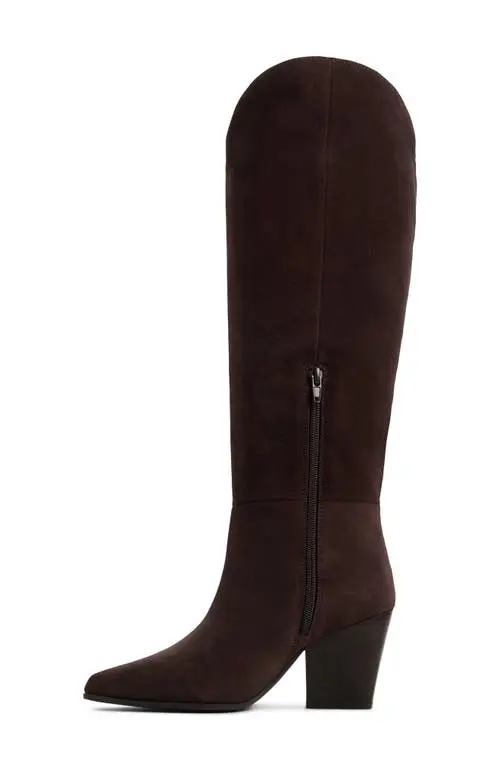 Aldo Kaely Knee High Boots - Dark Brown