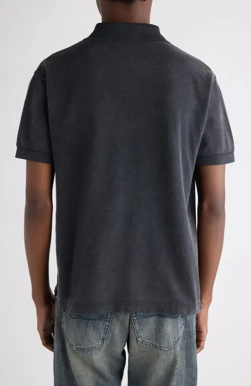 Balenciaga Standard Logo Embroidered Piqué Polo