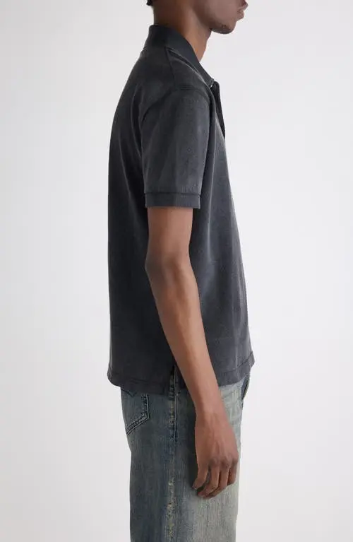 Balenciaga Standard Logo Embroidered Piqué Polo