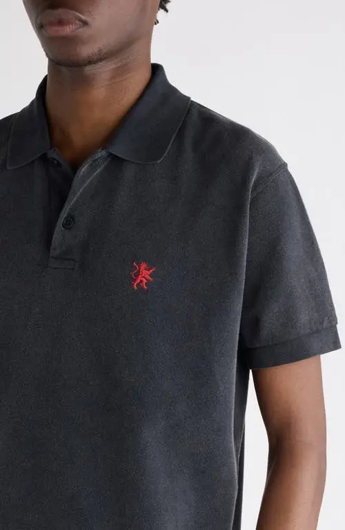 Balenciaga Standard Logo Embroidered Piqué Polo