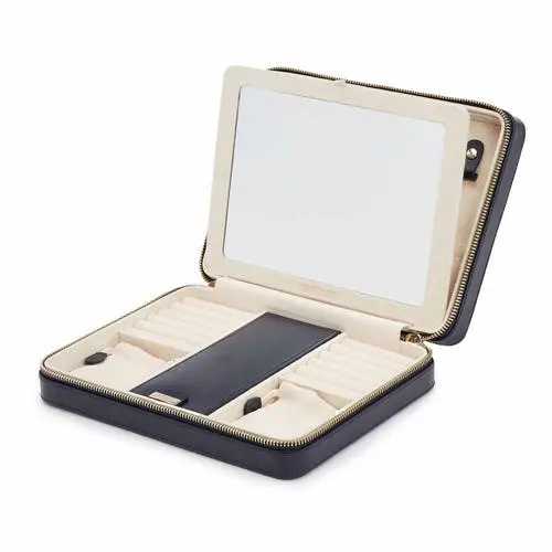 Wolf Maria Large Zip Jewelry Case - Navy