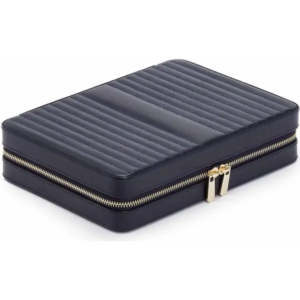 Wolf Maria Large Zip Jewelry Case - Navy