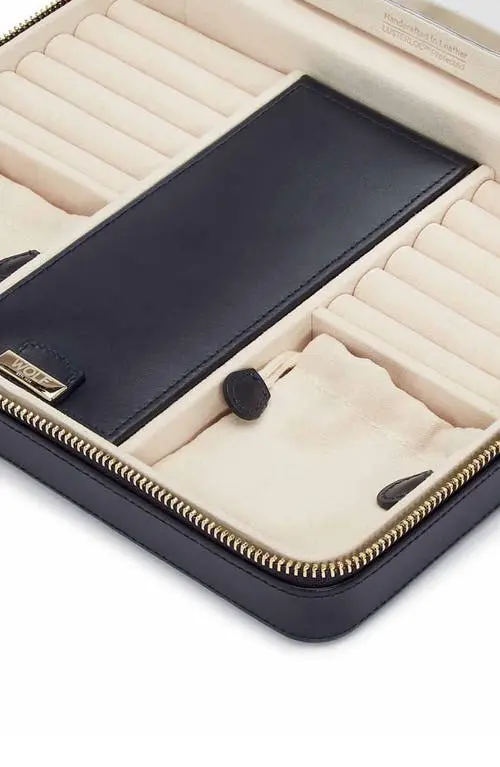 Wolf Maria Large Zip Case - Navy