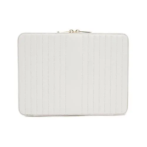 Wolf Maria Large Zip Jewelry Case - White