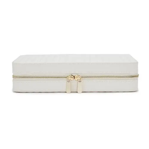 Wolf Maria Large Zip Jewelry Case - White