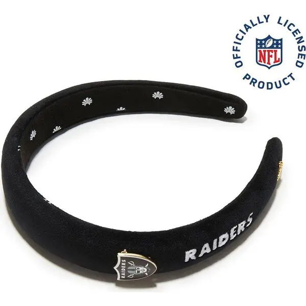 Lele Sadoughi Las Vegas Raiders Charlotte Headband - Jet 001