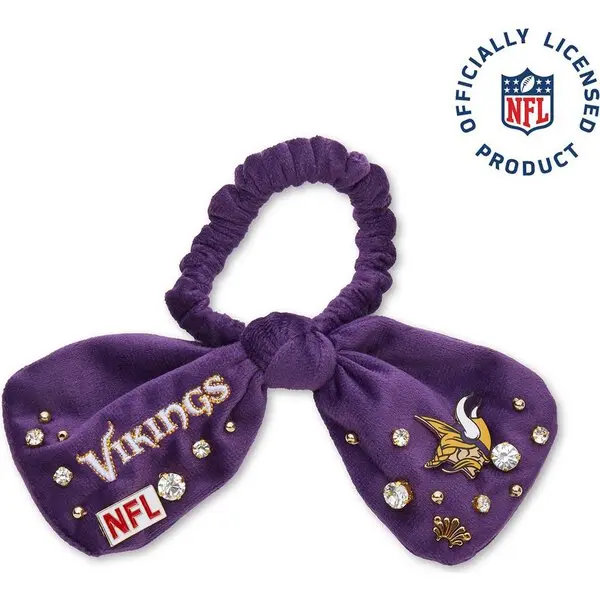 Lele Sadoughi Minnesota Vikings Bow Scrunchie - Vikings Purple 500