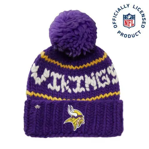 Lele Sadoughi X Nfl Minnesota Vikings Wool Beanie - Purple 500