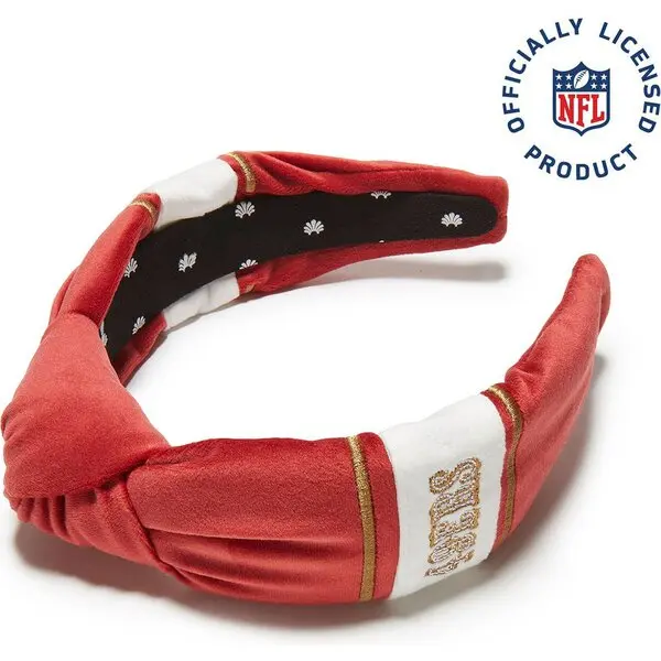 Lele Sadoughi San Francisco 49ers Embroidered Headband - Niners Red 600