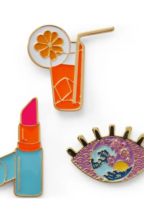 LANDS' END Enamel Pin Set - Brunching