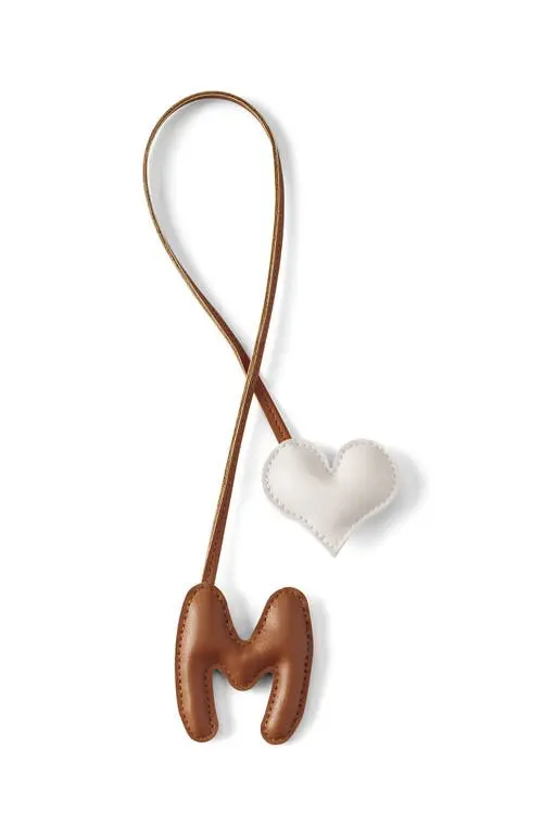 LANDS' END Faux Leather Bag Charms - Brown