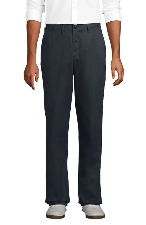 LANDS' END Travel Kit Comfort Waist Athletic Fit Chino Pant - Steel Gray