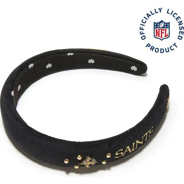 Lele Sadoughi New Orleans Saints Charlotte Headband - Jet 001