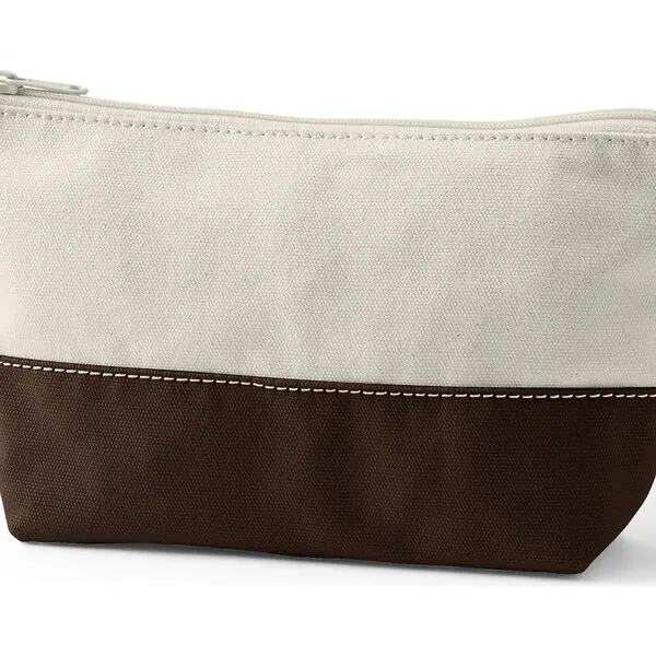 LANDS' END Canvas Pouch - Natural/brown Root