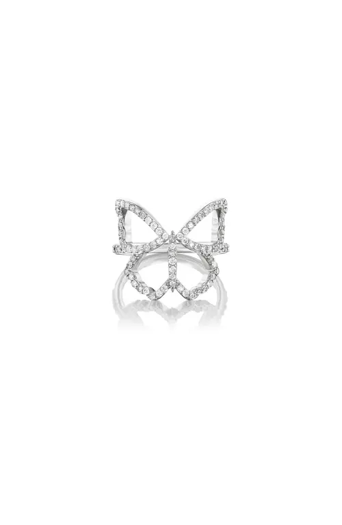 Sheryl Lowe Open Butterfly Diamond Ring