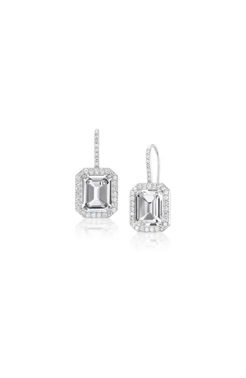 Sheryl Lowe Crystal Quartz And Diamond Earrings - Sterling Silver