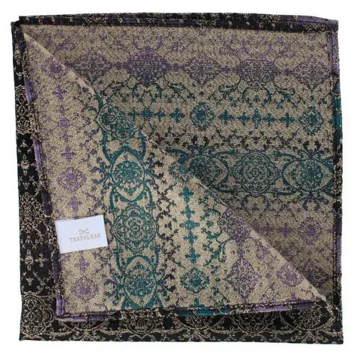 Trafalgar Spellbound Brocade Novelty Silk Pocket Square - Multiple
