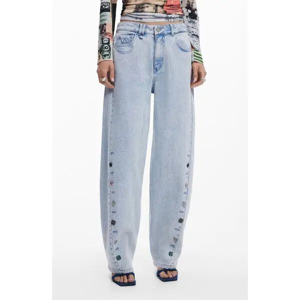 Desigual Barrel Leg Jeans