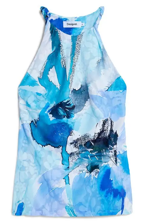 Desigual Abstract Print Sleeveless Top