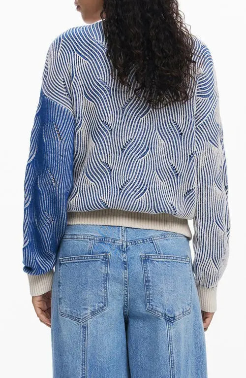 Desigual Mixed Stripe Cardigan