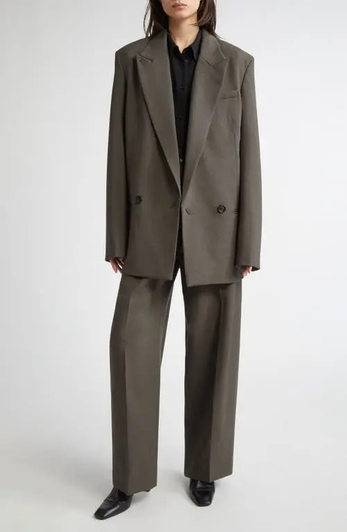 TOTEME Shield Wool-blend Blazer - Forest
