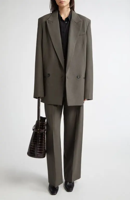 TOTEME Shield Wool-blend Blazer - Forest