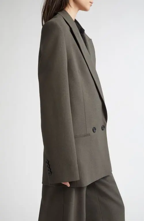 TOTEME Shield Wool-blend Blazer - Forest