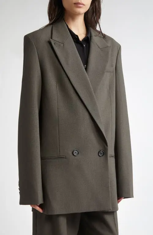 TOTEME Shield Wool-blend Blazer - Forest