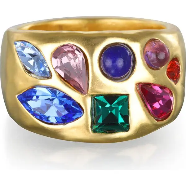 Sequin Theodora Ring - Gold Multi