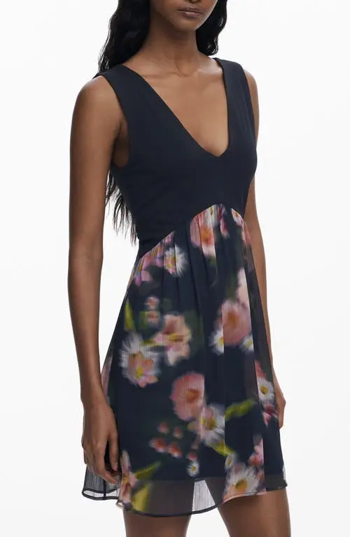 Desigual Sleeveless Floral Minidress