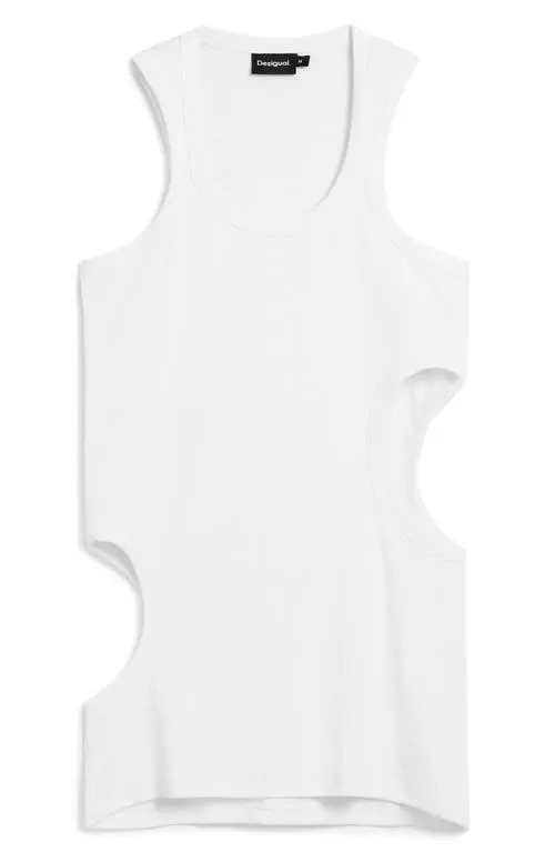 Desigual Sleeveless Cutout T-shirt