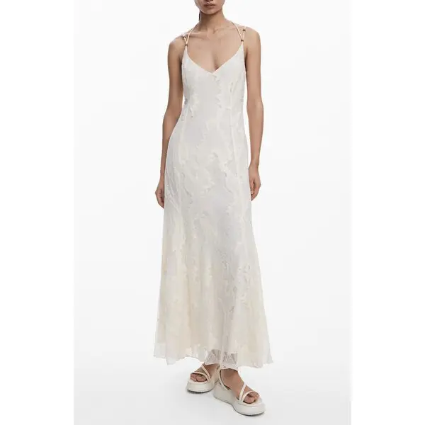 Desigual Devoré Lace Maxi Dress