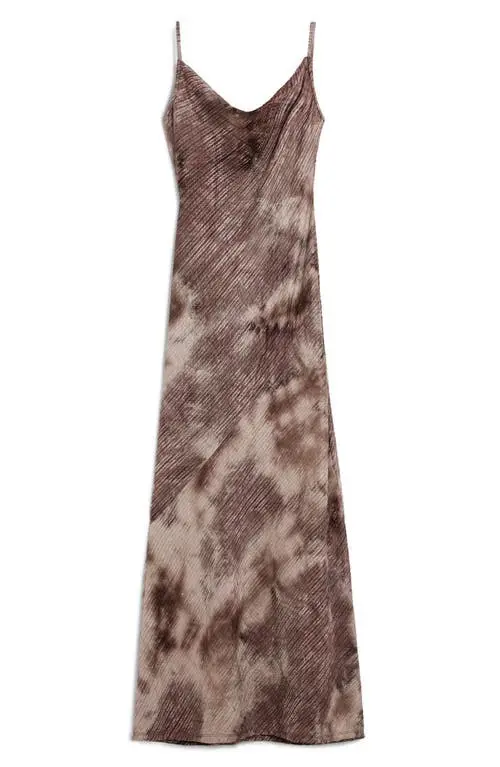 Desigual Cowl Neck Ribbed Maxi Dress