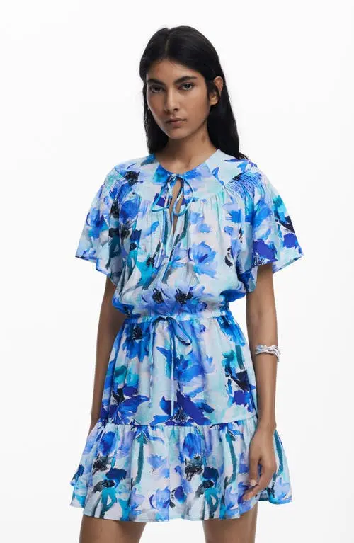 Desigual Floral Print Minidress