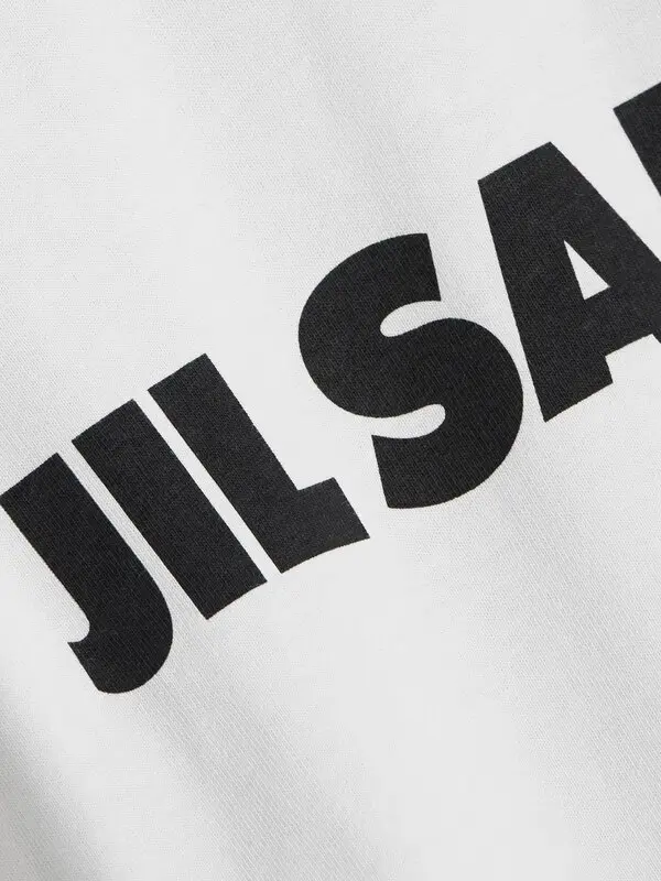 JIL SANDER Printed Cotton-jersey T-shirt - Gray
