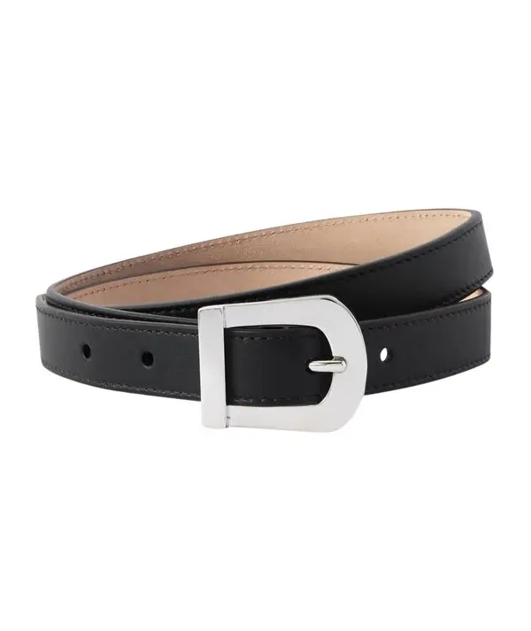Gabriela Hearst Marija Leather Belt - Black