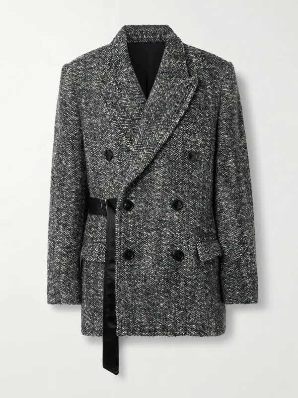 Isabel Marant Ezzia Wool-blend Bouclé-tweed Blazer - Gray