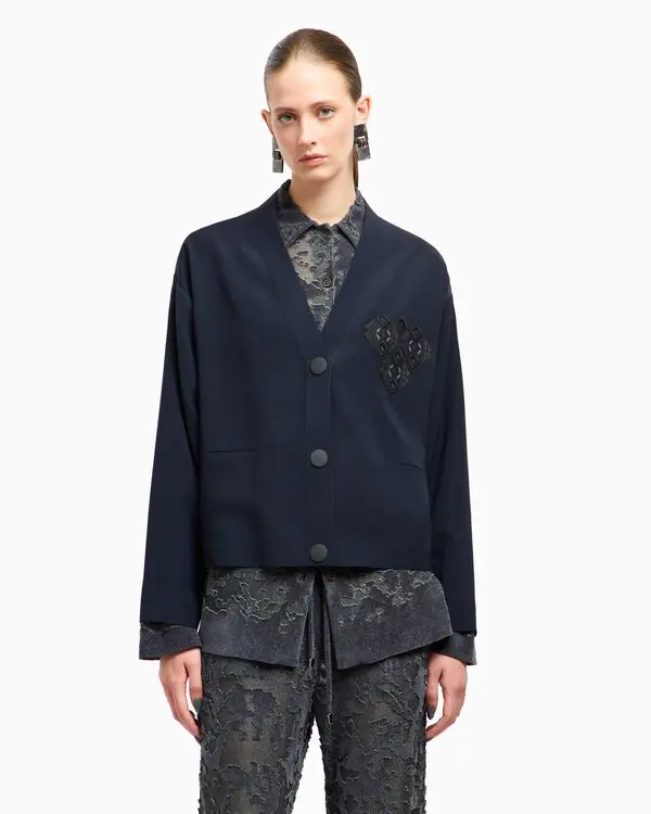 Giorgio Armani Relaxed-fit Technical Cady Jacket